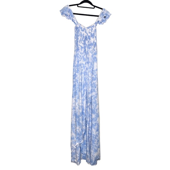 Tiare Hawaii | Dresses | Tiare Hawaii Sky Blue Tie Dye Hollie Smocked ...